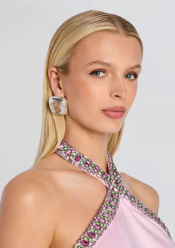 Retrofete Clive Earrings - Silver/crystal