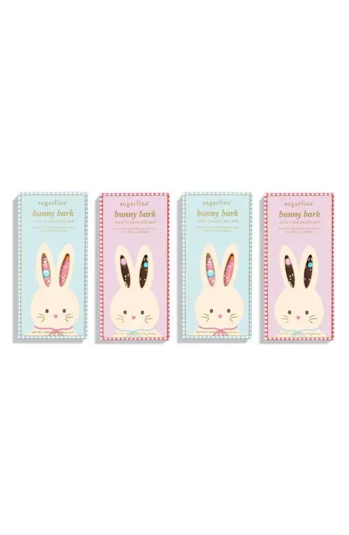 SUGARFINA Bunny Bark Set Of 4 Chocolate Bars - No Color