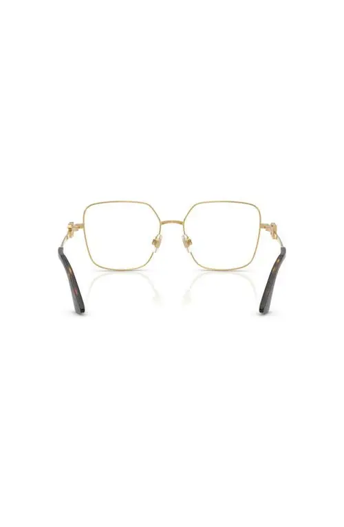 Dolce & Gabbana 56mm Square Optical Glasses - Gold