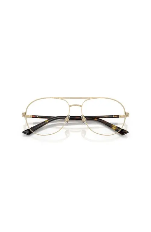 JIMMY CHOO 56mm Pilot Optical Glasses - Gold