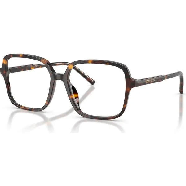 Dolce & Gabbana 55mm Square Optical Glasses - Tortoise