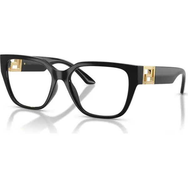 Versace 54mm Square Optical Glasses - Black