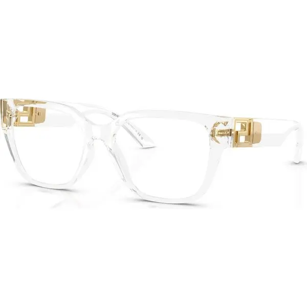 Versace 54mm Square Optical Glasses - Transparent