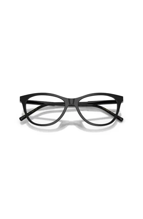 Dolce & Gabbana 53mm Cat Eye Optical Glasses - Black