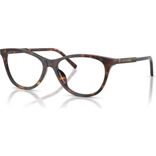 Dolce & Gabbana 53mm Cat Eye Optical Glasses - Tortoise