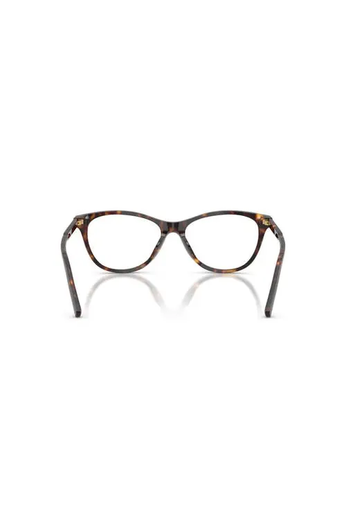 Dolce & Gabbana 53mm Cat Eye Optical Glasses - Tortoise