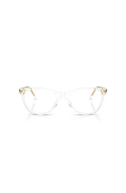 Dolce & Gabbana 53mm Cat Eye Optical Glasses - Transparent