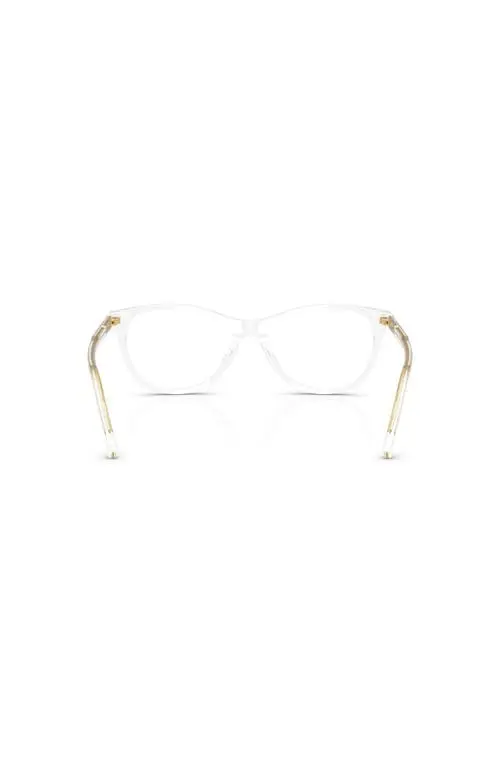 Dolce & Gabbana 53mm Cat Eye Optical Glasses - Transparent