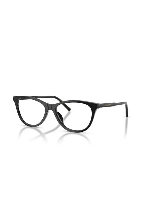 Dolce & Gabbana 53mm Cat Eye Optical Glasses - Black