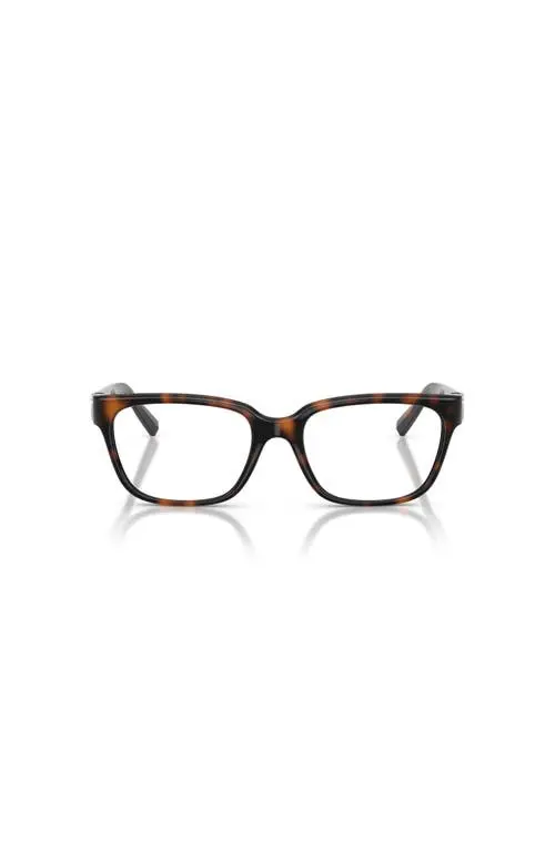 Tiffany & Co. 52mm Rectangle Optical Glasses - Tortoise