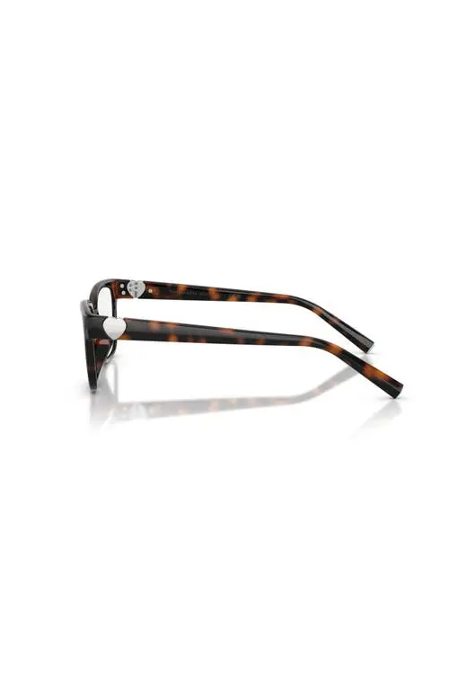 Tiffany & Co. 52mm Rectangle Optical Glasses - Tortoise