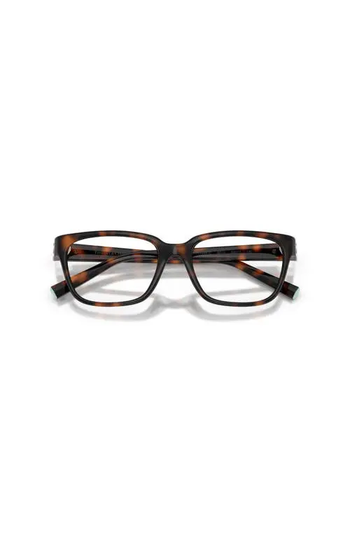 Tiffany & Co. 52mm Rectangle Optical Glasses - Tortoise
