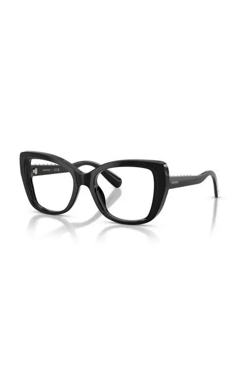 SWAROVSKI 53mm Butterfly Optical Glasses - Black
