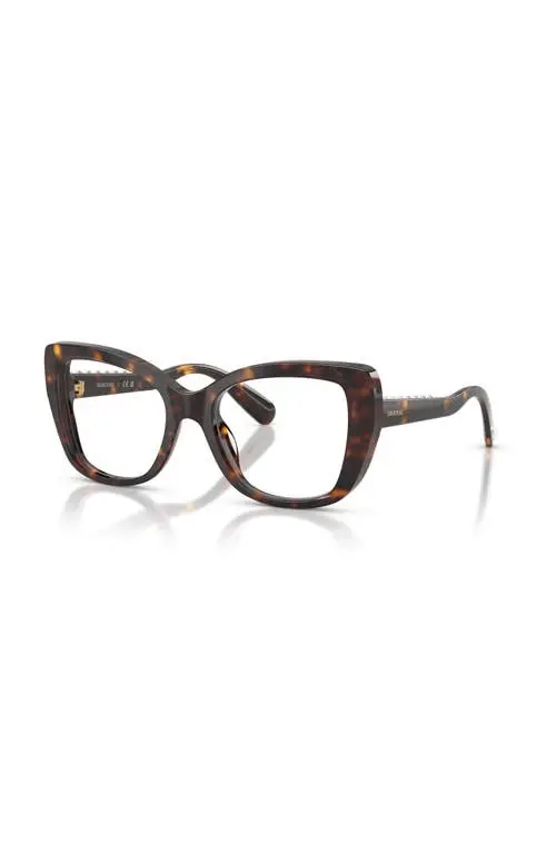 SWAROVSKI 53mm Butterfly Optical Glasses - Tortoise