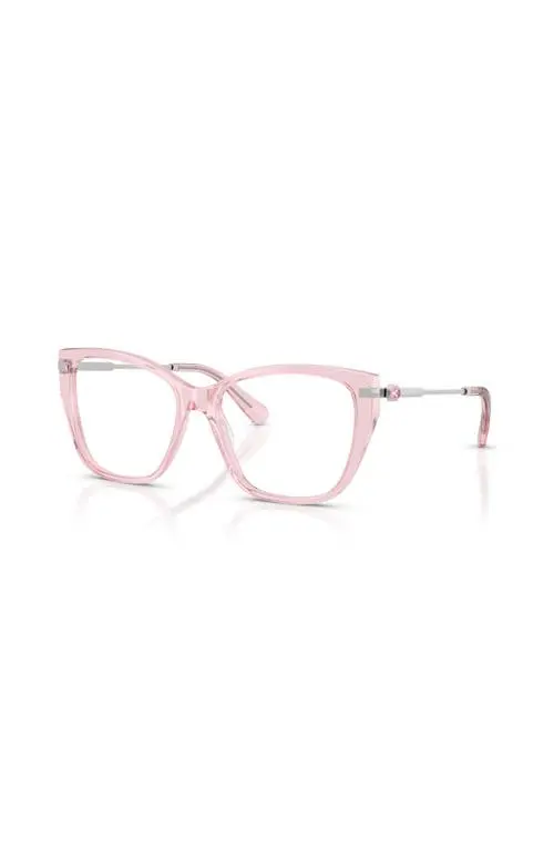 SWAROVSKI 53mm Cat Eye Optical Glasses - Pink