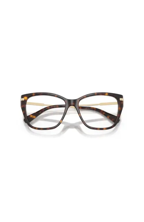 SWAROVSKI 53mm Cat Eye Optical Glasses - Tortoise