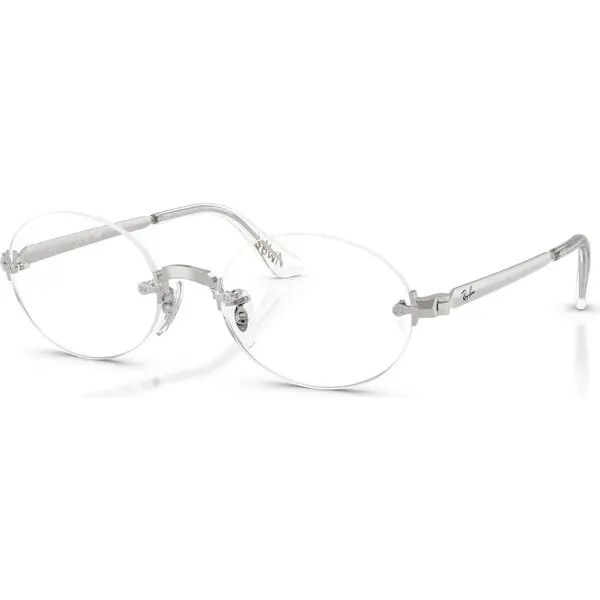 Ray-ban Rectangle Optical Glasses - Silver