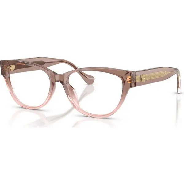 Versace 52mm Cat Eye Optical Glasses - Tortoise