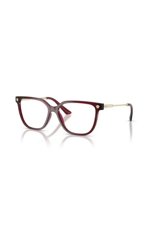 Versace 53mm Square Optical Glasses - Red