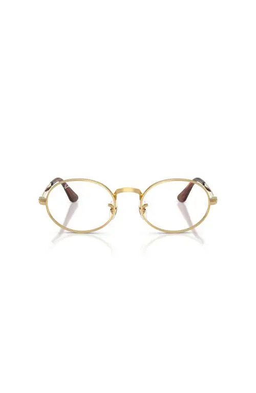 Ray-ban Oval Optical Glasses - Gold