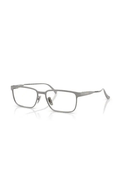 FERRARI 55mm Rectangle Optical Glasses - Grey