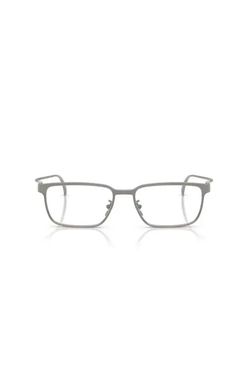 FERRARI 55mm Rectangle Optical Glasses - Grey