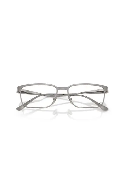FERRARI 55mm Rectangle Optical Glasses - Grey