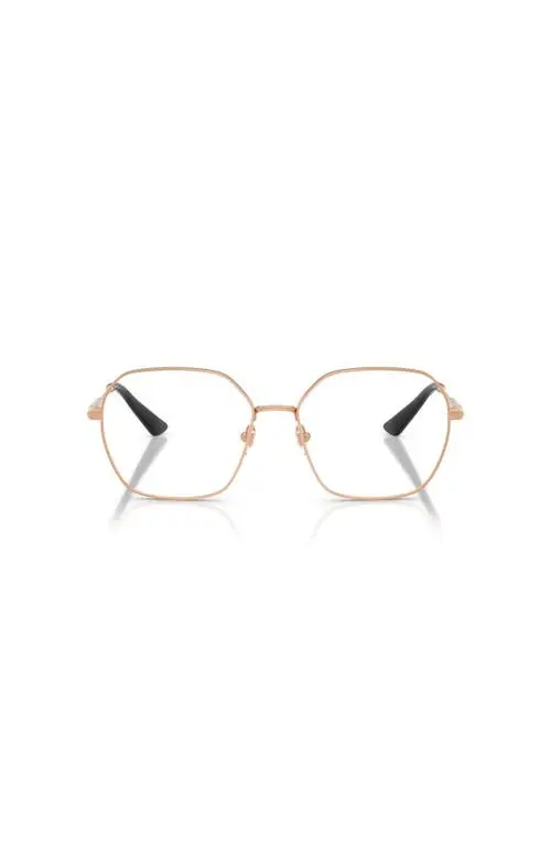 Versace 56mm Square Optical Glasses - Pink