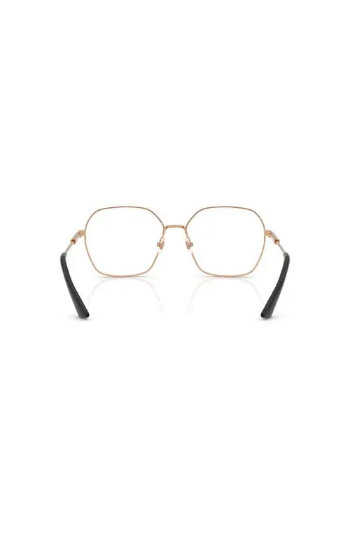 Versace 56mm Square Optical Glasses - Pink