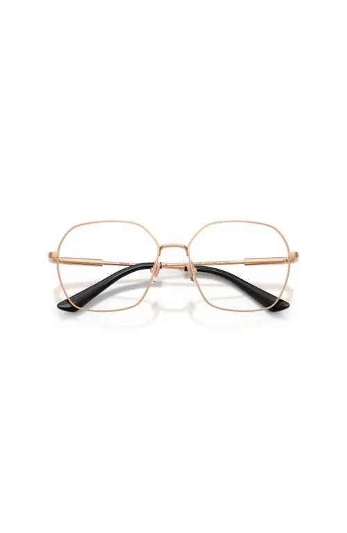 Versace 56mm Square Optical Glasses - Pink