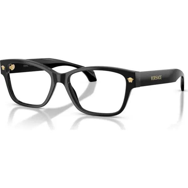 Versace 54mm Cat Eye Optical Glasses - Black