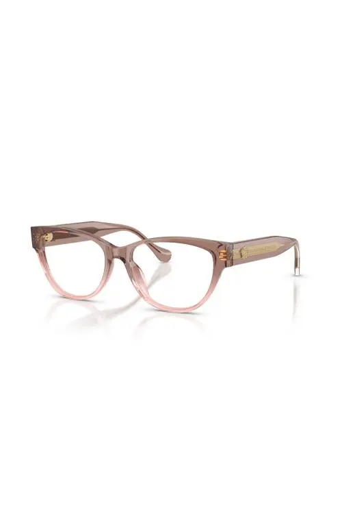Versace 52mm Cat Eye Optical Glasses - Tortoise