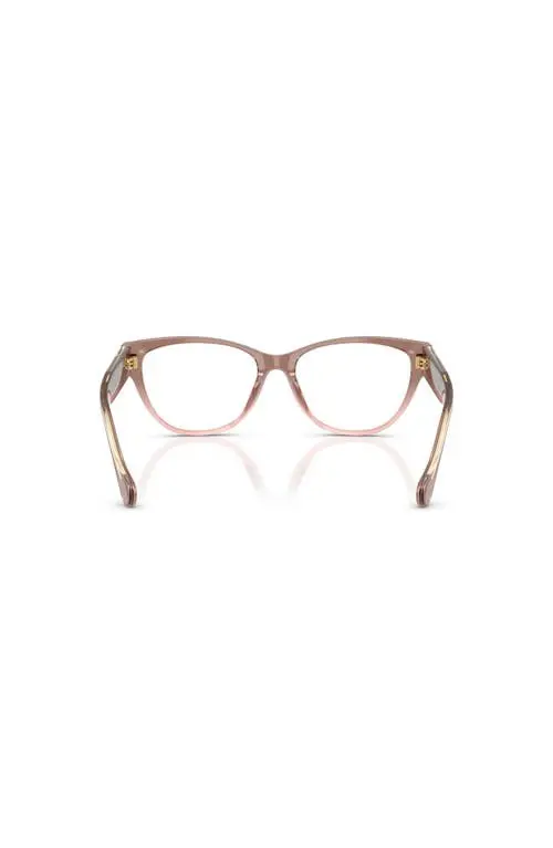 Versace 52mm Cat Eye Optical Glasses - Tortoise