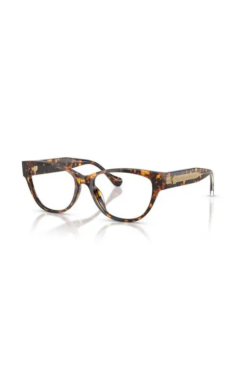 Versace 52mm Cat Eye Optical Glasses - Tortoise