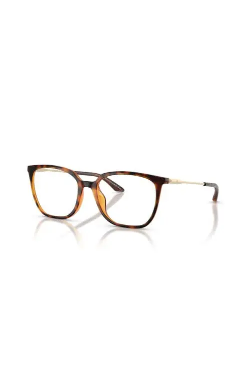 Armani Exchange 52mm Irregular Optical Glasses - Tortoise