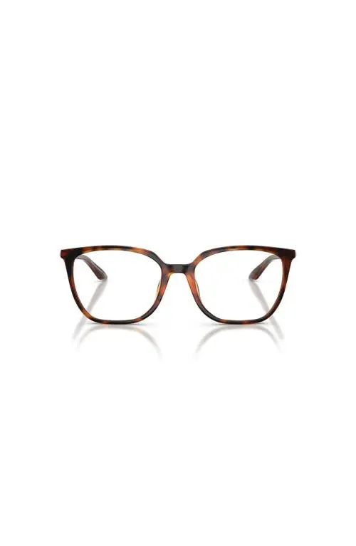 Armani Exchange 52mm Irregular Optical Glasses - Tortoise
