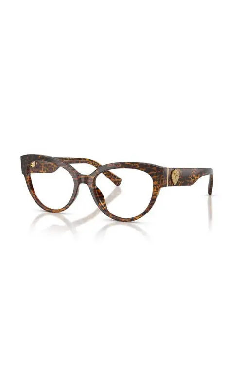 Dolce & Gabbana 52mm Cat Eye Optical Glasses - Brown