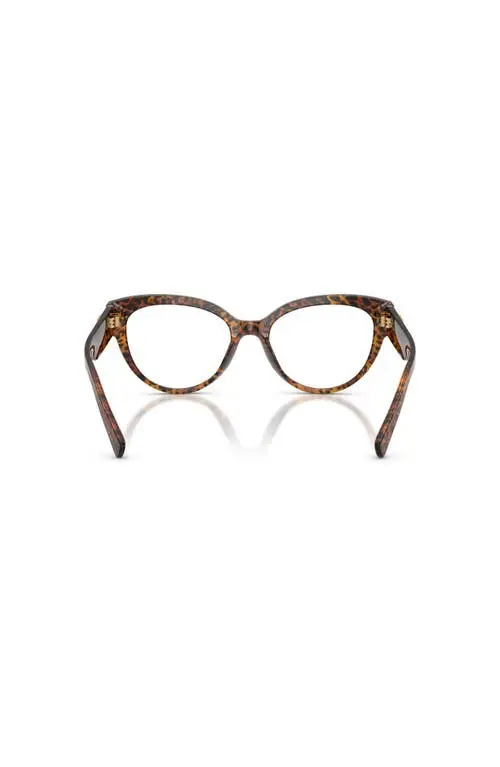 Dolce & Gabbana 52mm Cat Eye Optical Glasses - Brown
