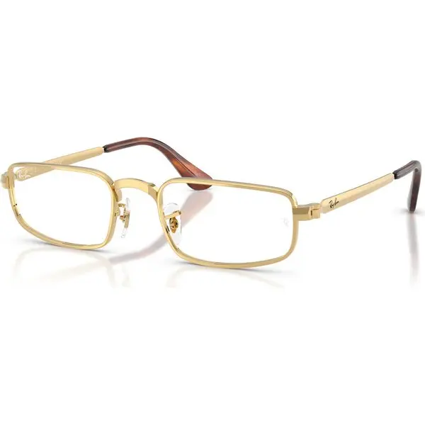 Ray-ban 54mm Oval Optical Glasses - Gold