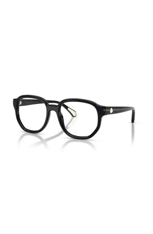 Moncler 53mm Rectangle Optical Glasses - Black