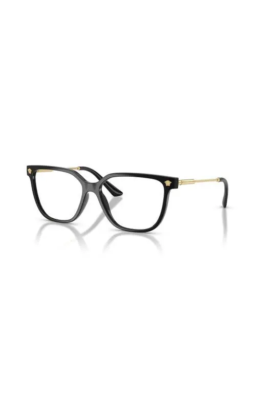Versace 55mm Square Optical Glasses - Black
