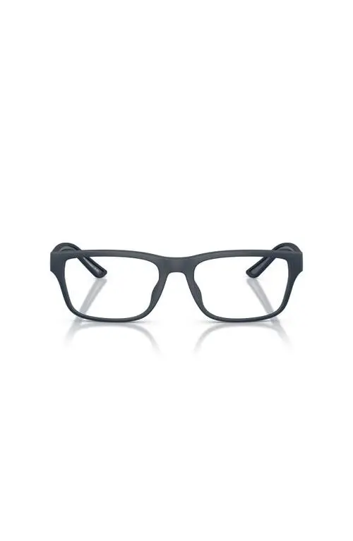 Emporio Armani Rectangle Full Rim Eyeglasses - Blue