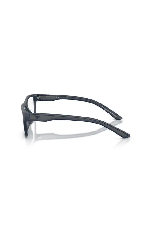 Emporio Armani Rectangle Full Rim Eyeglasses - Blue