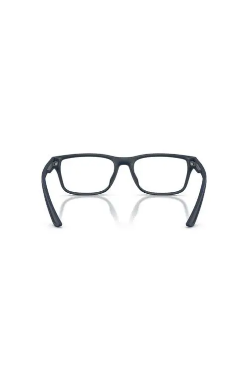 Emporio Armani Rectangle Full Rim Eyeglasses - Blue