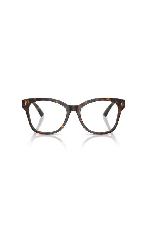 JIMMY CHOO 54mm Square Optical Glasses - Tortoise