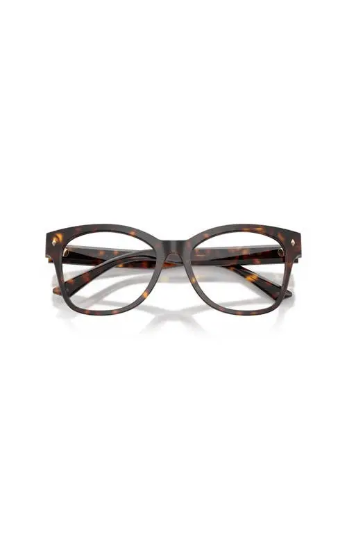 JIMMY CHOO 54mm Square Optical Glasses - Tortoise