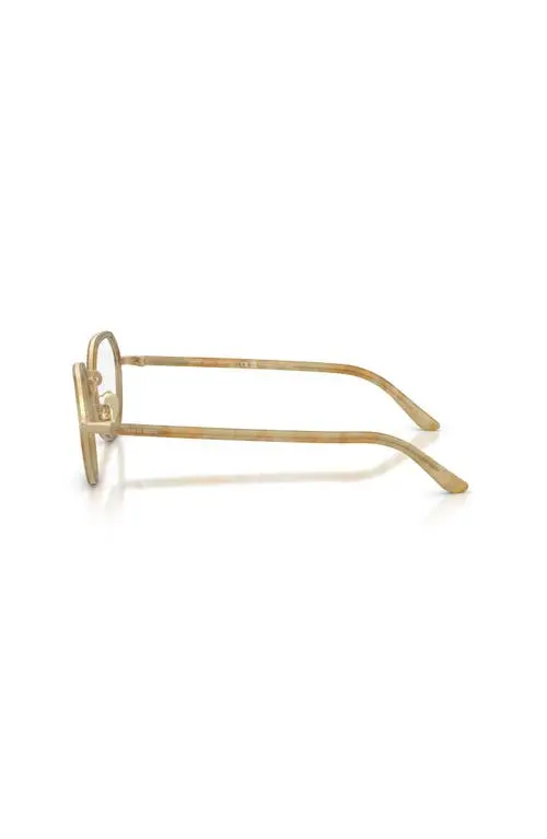 Giorgio Armani Round Metal Eyeglasses - Brown