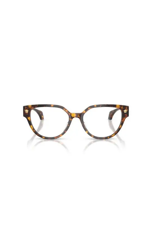 Versace 53mm Cat Eye Optical Glasses - Tortoise