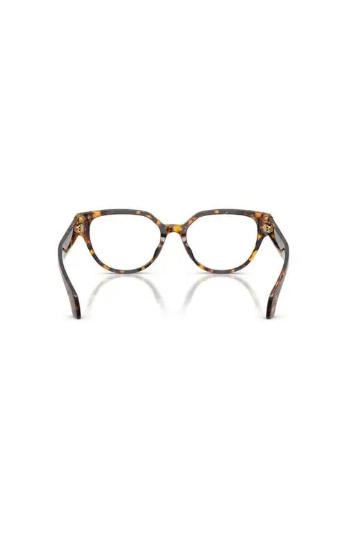 Versace 53mm Cat Eye Optical Glasses - Tortoise
