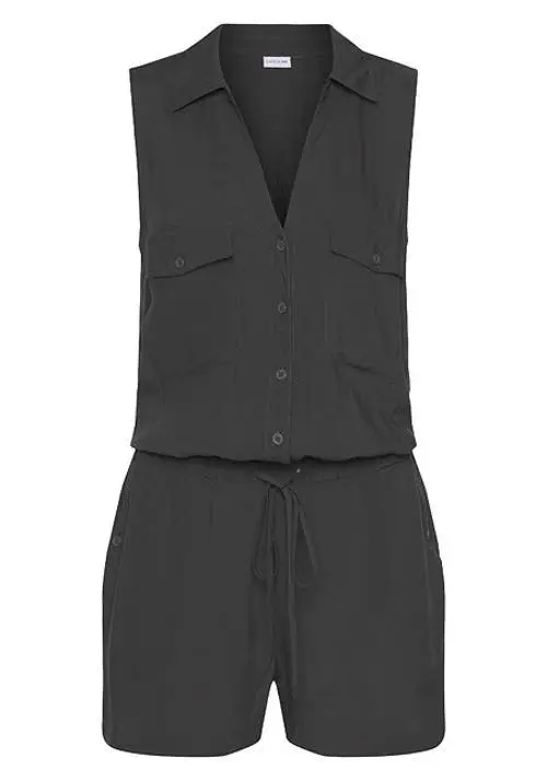 LASCANA Sleeveless Drawstring Romper